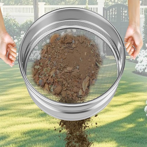 Large Soil Sifter for Gardening, Dirt Sifter, Compost Sifter, Rock Sand ...