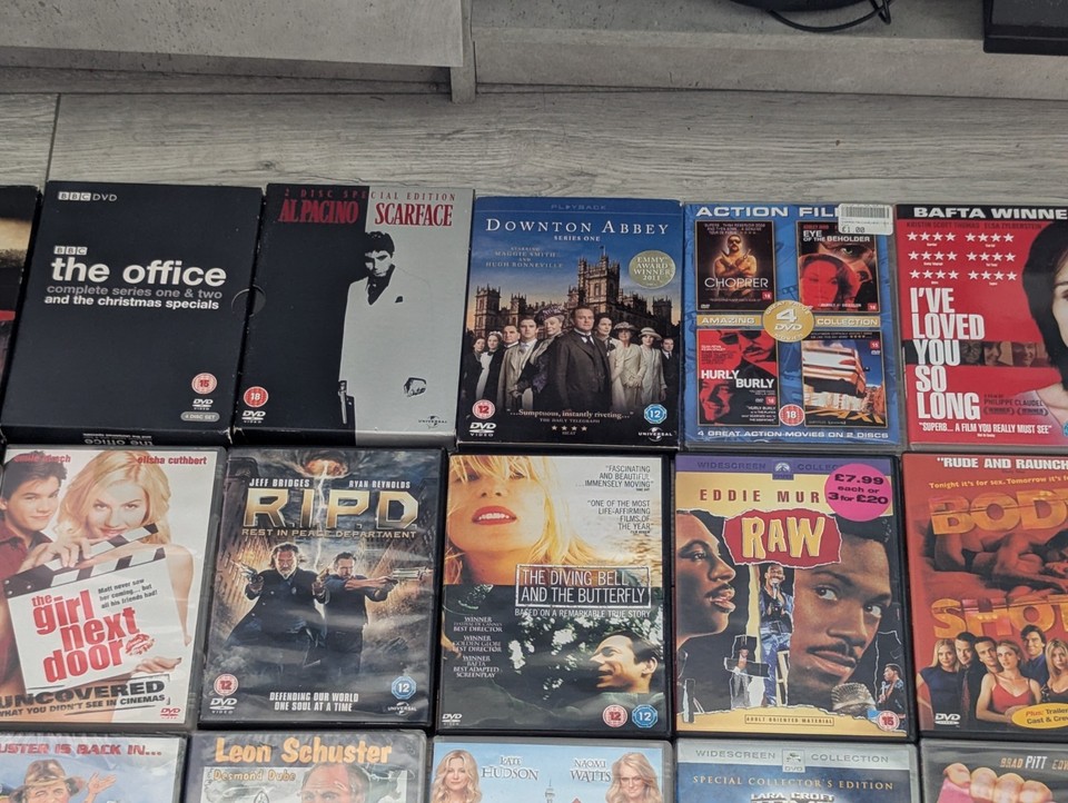 Abandoned Storage Room Contents. Job Lot Of DVDS including Boxsets ...