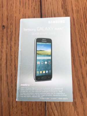 Samsung GALAXY Avant Quick Start Guide Instructions Only Ships N 24h | eBay