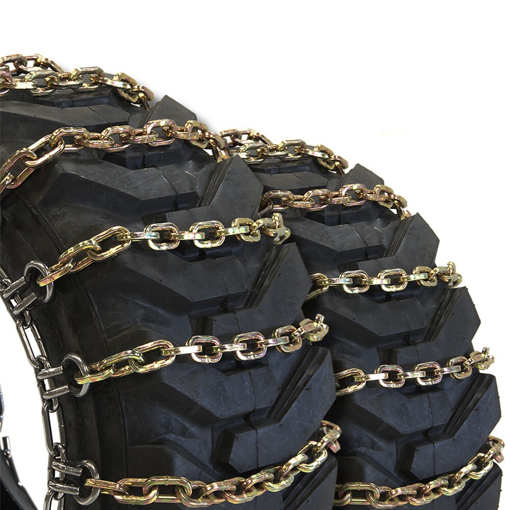 Titan Alloy Square Link Tire Chains 2-Link Spacing Off Road 10mm 395/85 ...