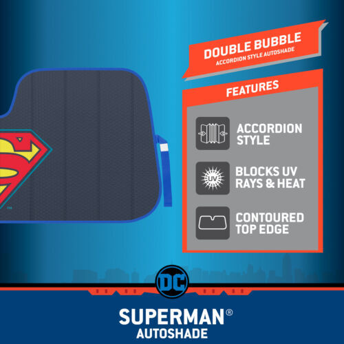 2022 Superman Foldable Front Car Window Sunshade Auto Visor Windshield ...