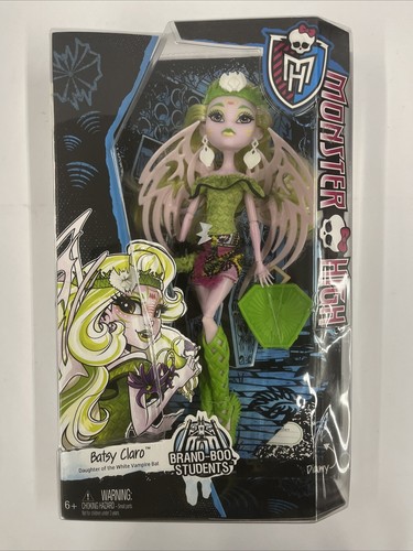 MONSTER HIGH Doll BATSY CLARO Brand-Boo Students Mattel 2015 New In Box ...