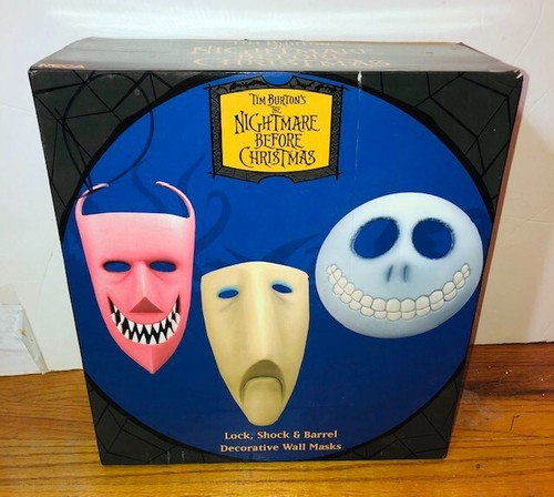 Nightmare Before Christmas Wall Masks LOCK SHOCK & BARREL NECA 2007 ...