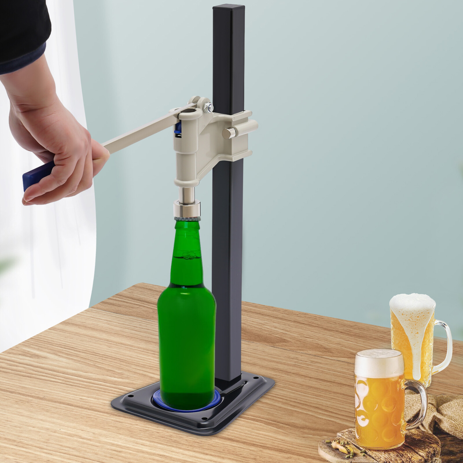 Professional Manual Beer Bottle Capper Homebrewing Bench Capping ...
