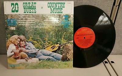 20 Great Duets of Country Music Record Album LP Johnny Cash George ...