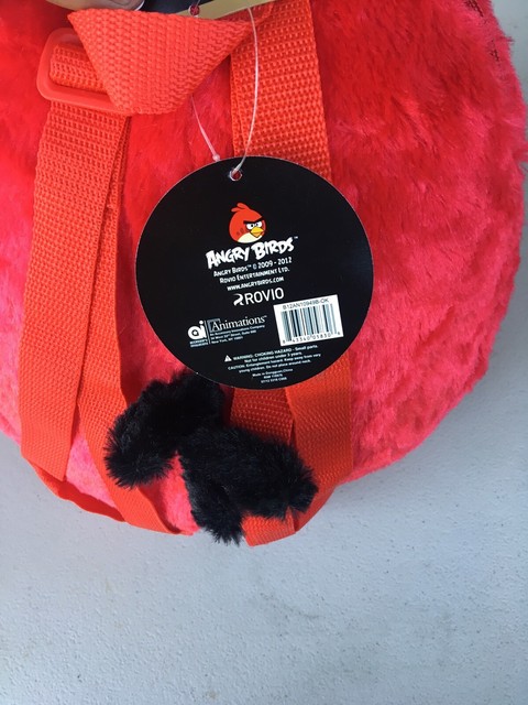 Angry Birds Soft Plush Red Bird Backpack Back 2 School/ Halloween ...