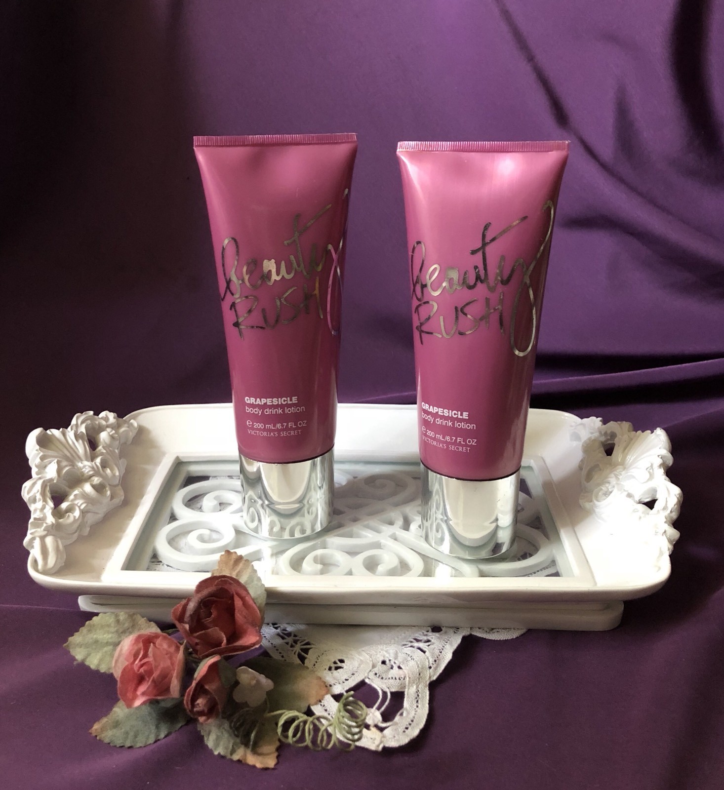 ~~Super Rare! Set Of 2 Victoria's Secret Beauty Rush ~Grapesicle~ Body ...