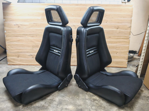 RECARO LX B Fishnet Pair JDM Authentic Recaro Reupholstered | eBay