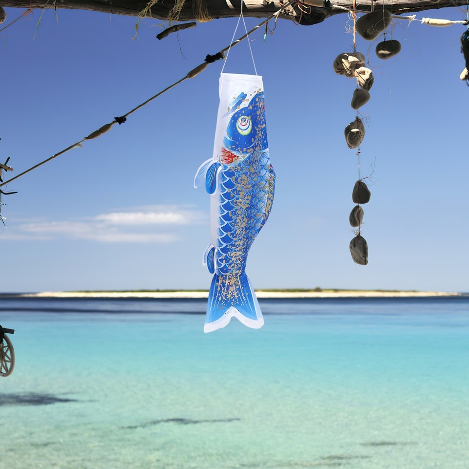 Carp Flag Decoration Tube Fish Festival Japanese Flags for outside ...