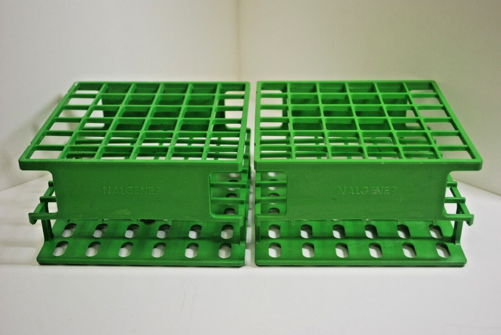 Lot of 2 Nalgene Test Tube Freezer Rack 16mm, Holds 36 each, Square ...