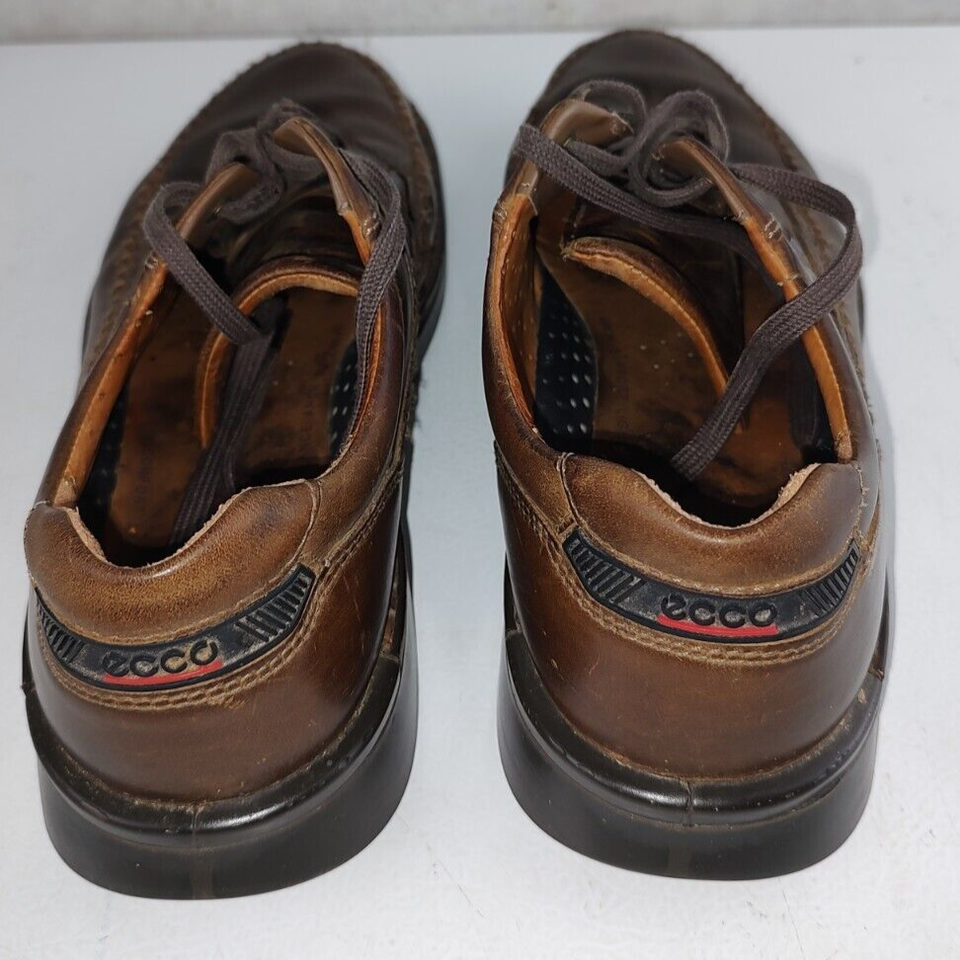 Ecco Shock Point Light Men's Shoes Brown Leather Loafers EU 46 US 12 | eBay