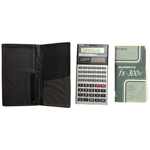Casio fx-300v Solar Calculator Super-FX with Manual and Case | eBay