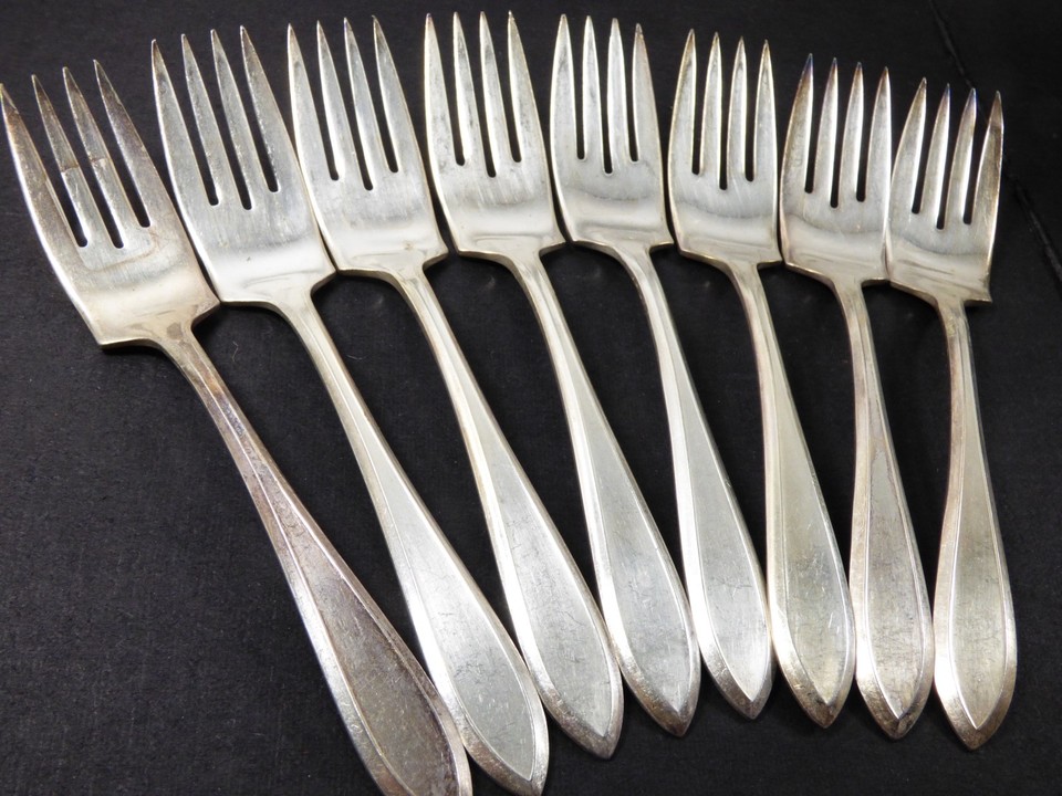 VTG 1920-30s RC & Co. Silver plated Salad Forks lot of 8 | eBay