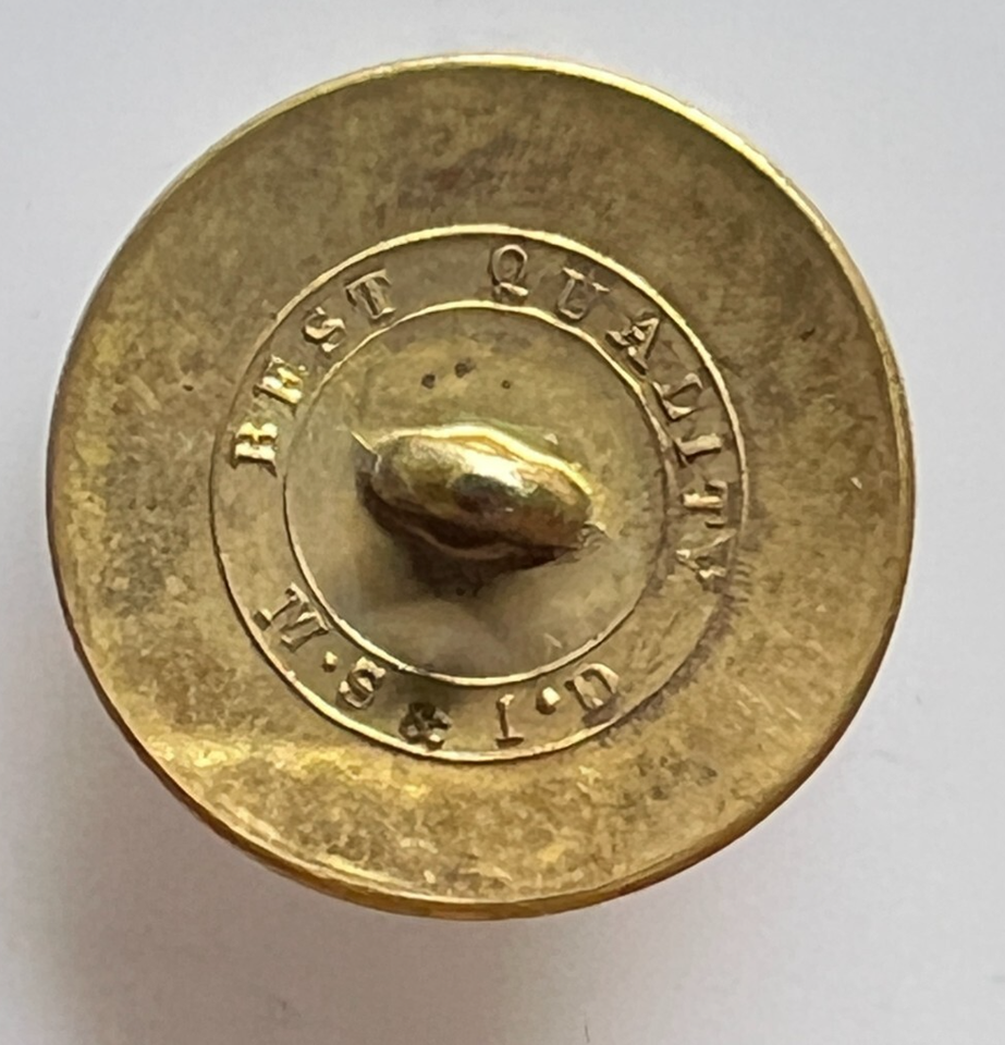 Antique Livery Button Gilt Raised Arm Holding weapon 26mm Best Quality ...