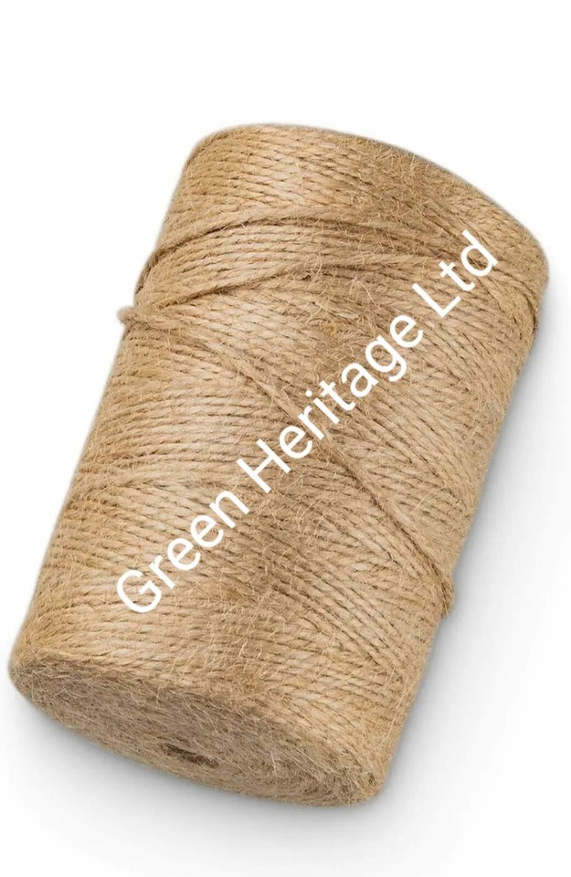 10m-1000M Metre Natural Brown Shabby Rustic Twine String Shank Craft ...