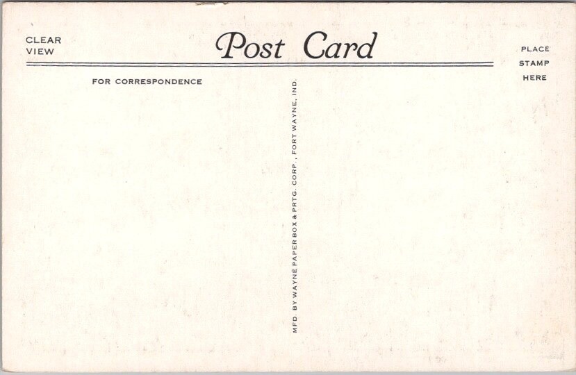 RUSHVILLE, Indiana Postcard GRAHAM HIGH SCHOOL Building View 1940s ...