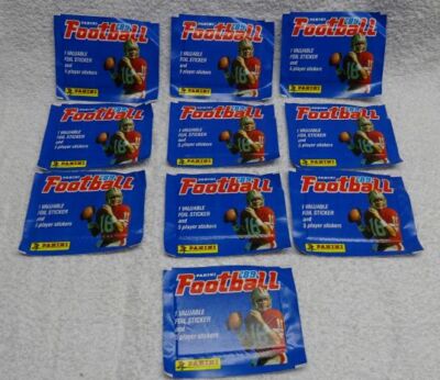 * 1989 - PANINI - FOOTBALL - ALBUM STICKERS - 10 SEALED PACKS - 60 pcs ...