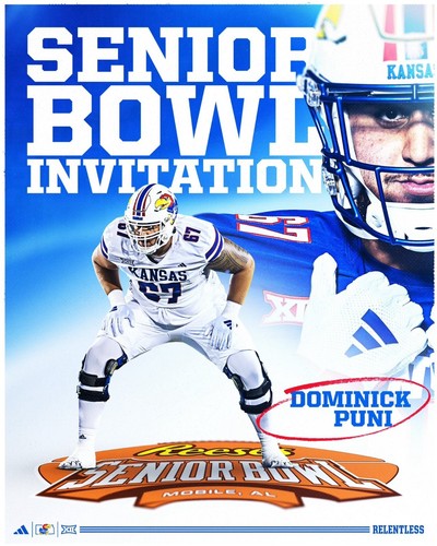 2024 SENIOR BOWL KANSAS JAYHAWKS DOMINICK PUNI SAN FRANCISCO 49ERS ...