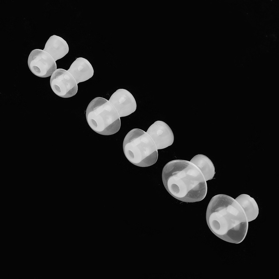 6x Hearing Aid Ear Tips Earplug Silicone Hearing Aids Buds Domes Ear ...