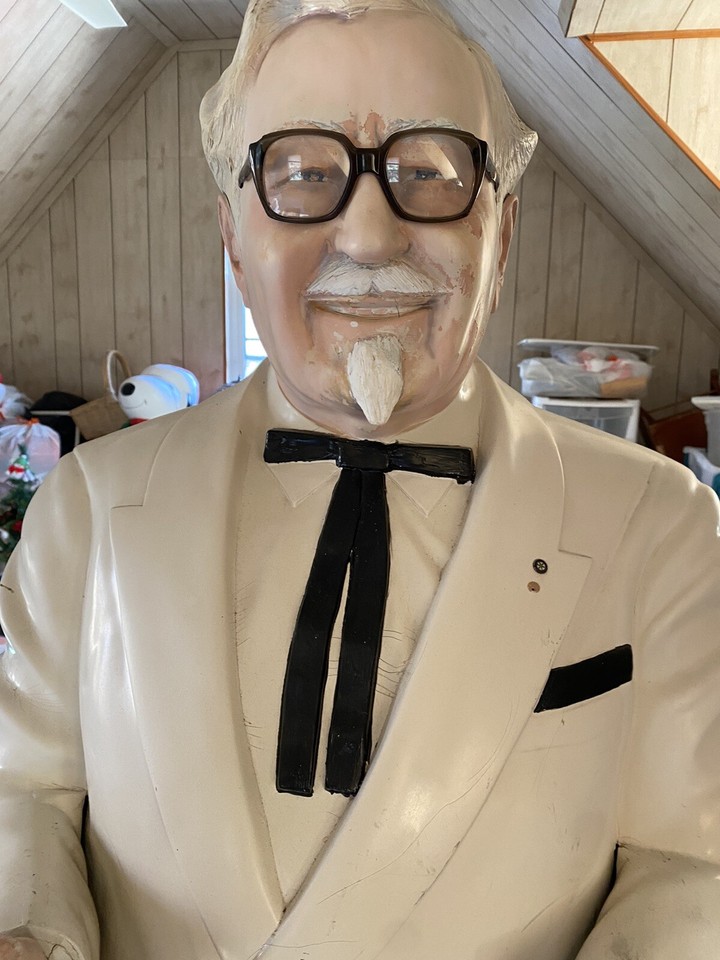 VTG KFC Kentucky Fried Chicken 6’ Colonel Sanders Advertising Statue ...
