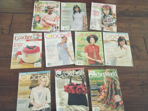 10 X Crochet Magazines Crochet Today, Simply Crochet, Crochet World ...