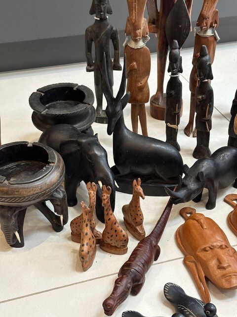 Assortment of Kenyan Wood Carvings - most in good condition | eBay UK