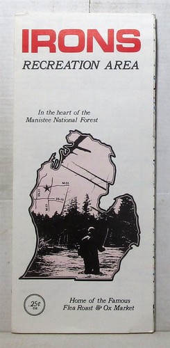 1977 Irons Recreation Area map, Manistee National Forest, Michigan | eBay
