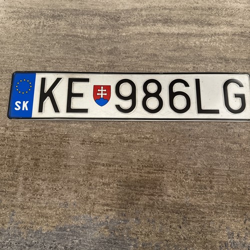 SLOVAKIA LICENSE PLATE KE = Košice Eurostars Balkans Tag # 986 LG 🇸🇰 | eBay
