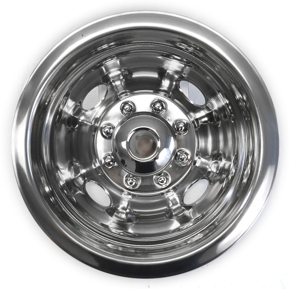 16" Dual Steel Wheel Simulators Dually Rim Liners Covers for Chevy ...