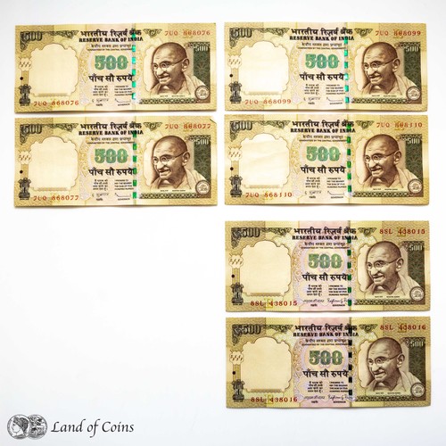 INDIA: 15 x 500 Indian Rupee Banknotes. | eBay