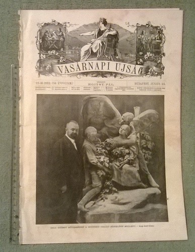 1912 György Zala VASARNAPI UJSAG magazine Hungary Farkas Albert ...