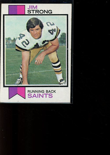 1973 Topps Football Card #523 Jim Strong RC | eBay