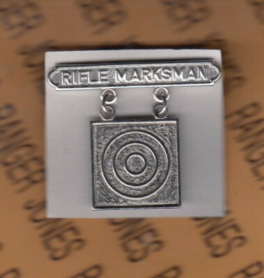 USMC Marine Corps RIFLE MARKSMAN marksmanship dress uniform badge ...