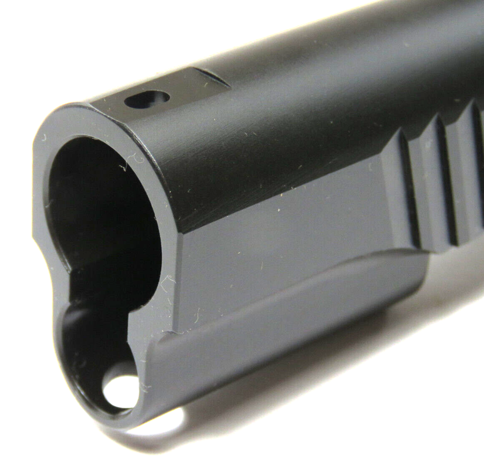 Factory New 1911 9mm Government 5" Black Stainless BULL Slide RMSc ...