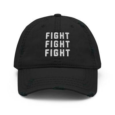 FIGHT FIGHT FIGHT Distressed Dad Hat Cap trump republican inauguration ...