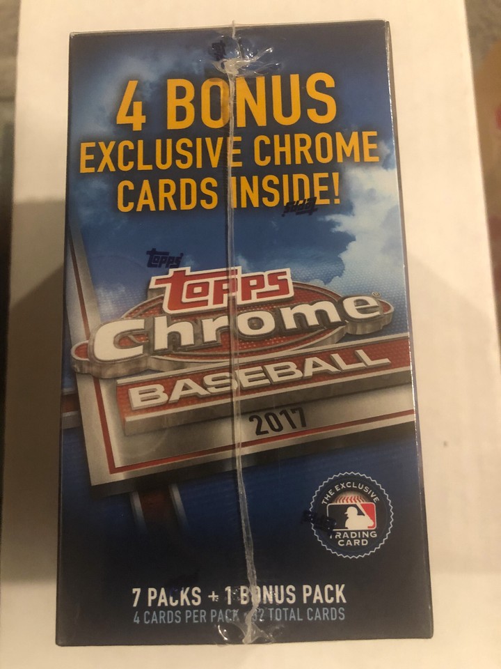 2017 TOPPS CHROME BASEBALL FACTORY SEALED BLASTER BOX | eBay