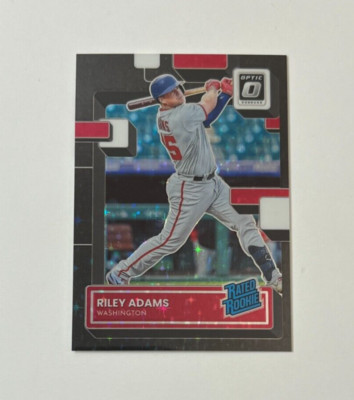 2022 Donruss Optic Riley Adams Rated Rookie Black Stars Prizm 77/149 RC ...