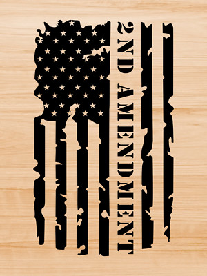 Decal Vinyl Car Truck Sticker - 2nd Amendment USA American Flag | eBay
