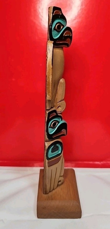 Vintage 901 Tlingit Totem "Thunderbird Eagle" 9 Inch Alaska | eBay