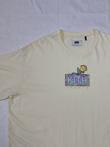 Size XL Kith Treats Mosaic Rose Tee Off White from Japan | eBay