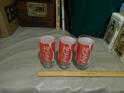 Coca-Cola {LOT of 3} Coke "Dynamic Ribbon Device" Vtg Pedestal Soda Pop ...