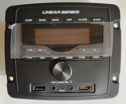 Linear Series RV3000 AM FM Bluetooth Multimedia Receiver Deckless Wall ...