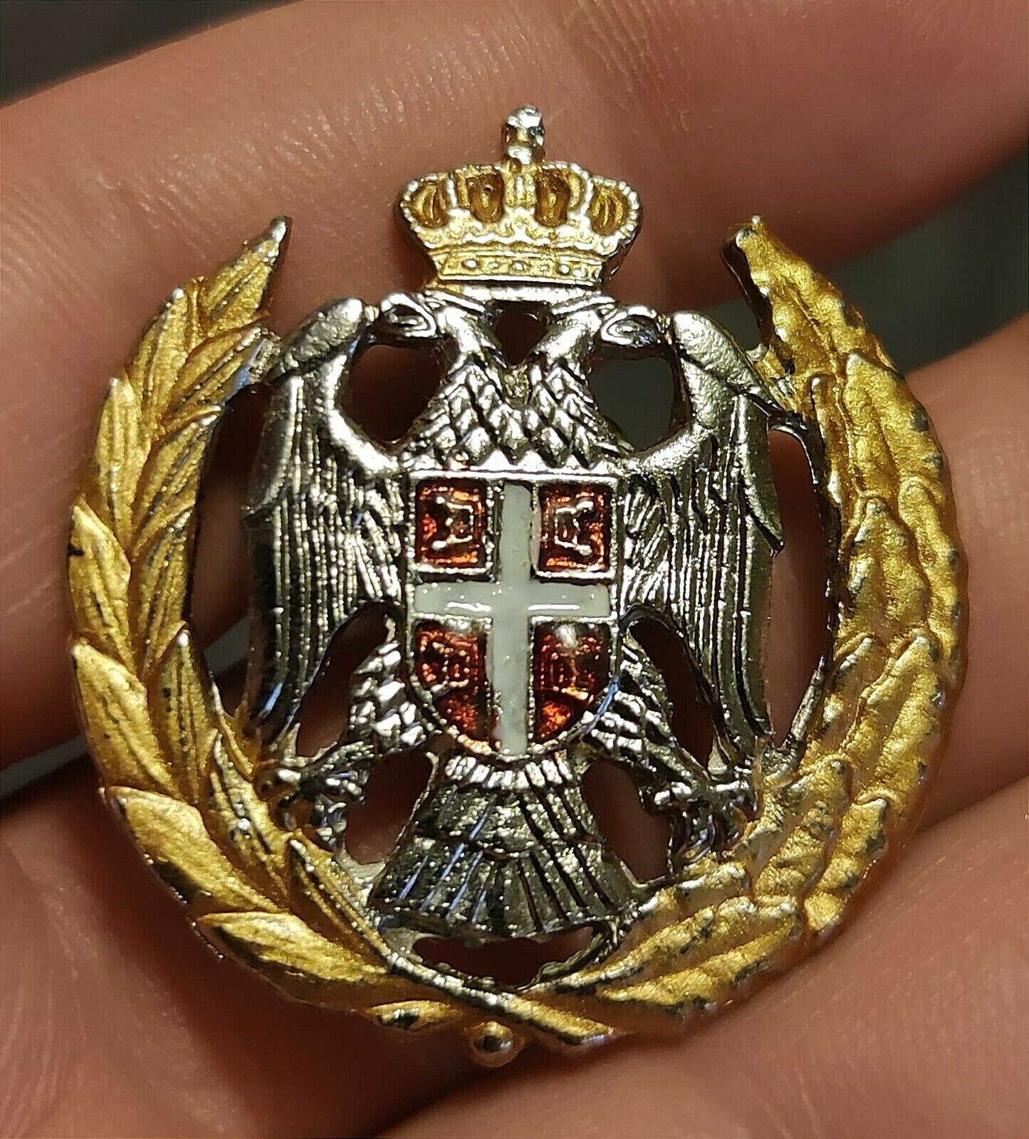 🔴SERBIAN KRAJINA ARMY - KRAJINA - Officers cap badge Type 2🔴 | eBay