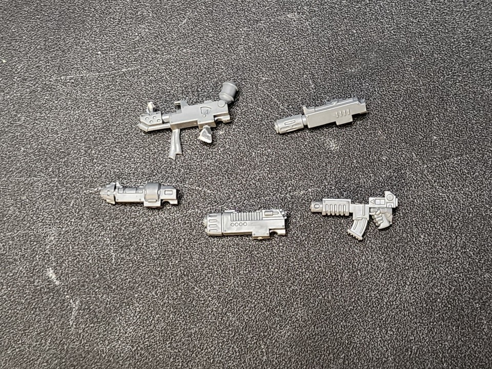 Warhammer 40k Miniatures Space Marines Captain Combi Bolter Bits Lot ...
