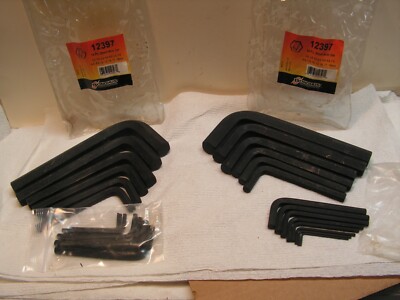 2 X No. 12397 Bondhus 14 pc Allen Hex Tip Key L Wrench Short Arm Metric ...