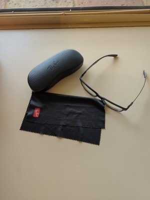 Ray-Ban Rayban Mens Black Carbon Fiber Eyeglasses Frames 55/17~145 | eBay