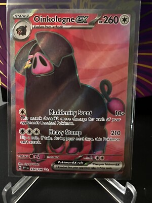 Pokémon TCG Oinkologne ex Scarlet & Violet Base Set 234/198 Full Art ...