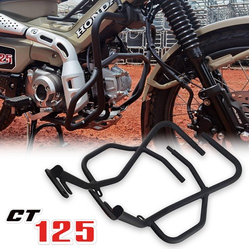 ENGINE GUARD CRASH BAR FRAME PROTECTOR BLACK FOR HONDA CT125 HUNTER 125 ...