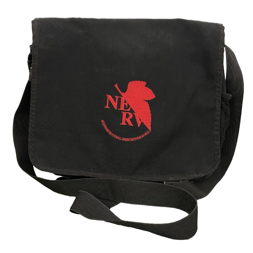 VTG Neon Genesis Evangelion NERV Black Laptop Messeng… - Gem