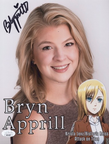 BRYN APPRILL Signed ATTACK ON TITAN 8x10 Photo KRISTA LENZ Autograph ...